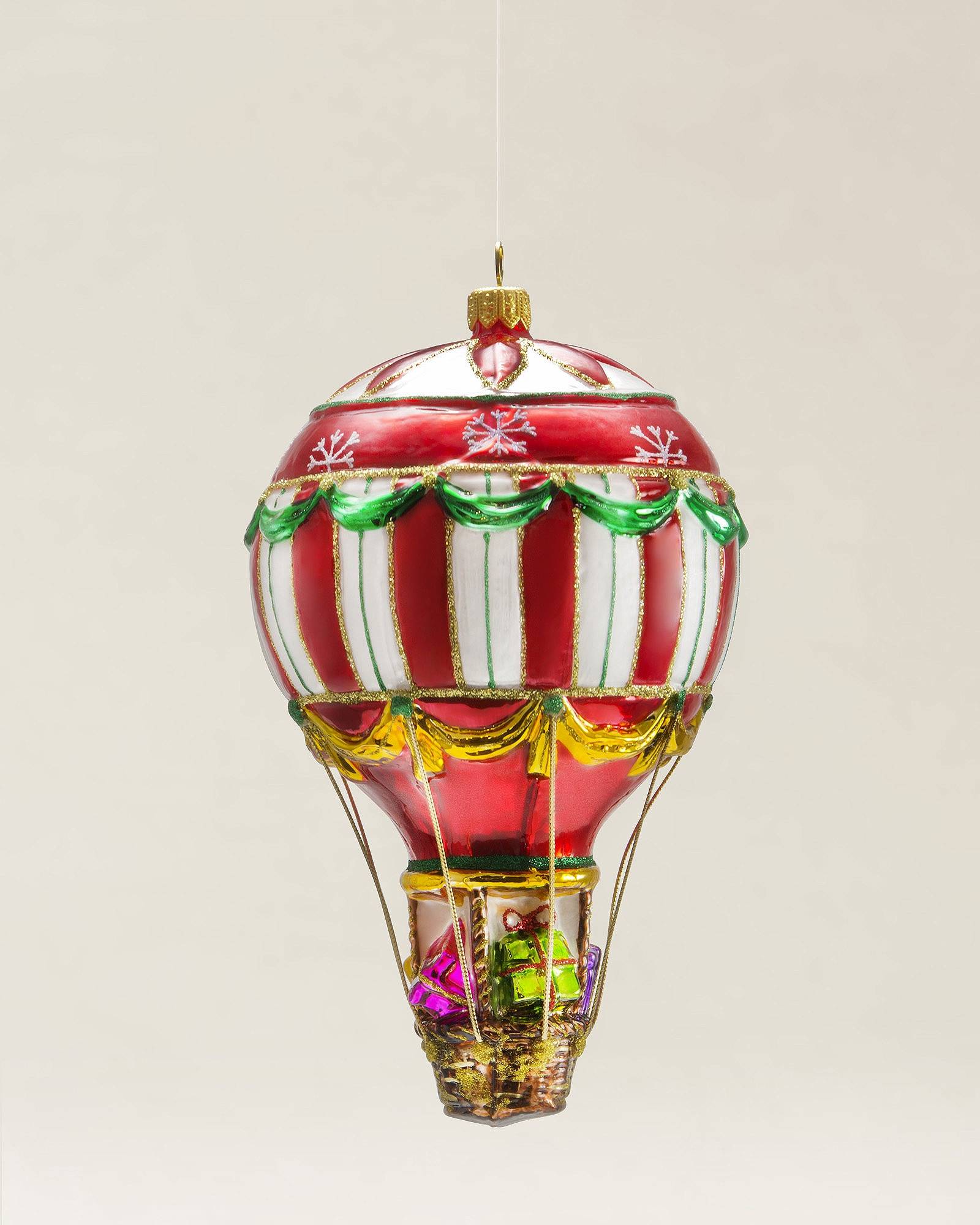 Hot Air Balloon Blown Glass Ornament Balsam Hill